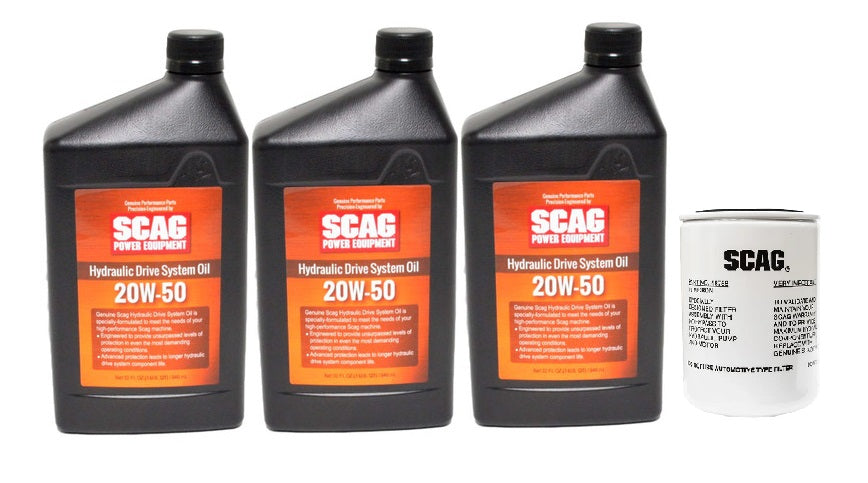 Scag Hydraulic Oil Change Kit - Turf Tiger II — AWESOMEMOWERPARTS.COM